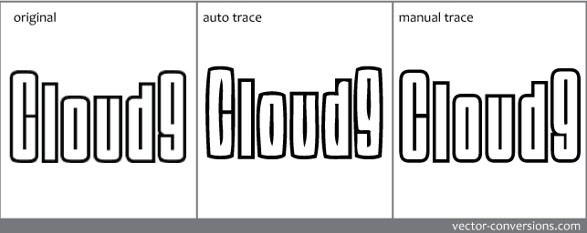 Mouse drawn vector conversion vs traced vectorization
