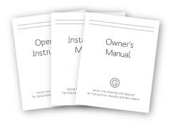 Vector Line Drawings for Manuals